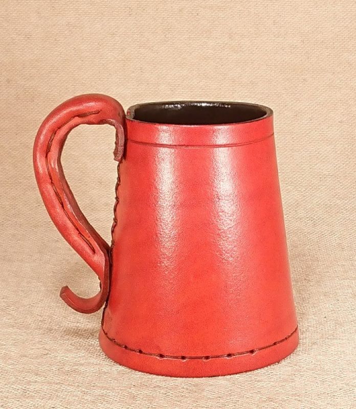 Tudor Leather Tankard. Small • Hidebound