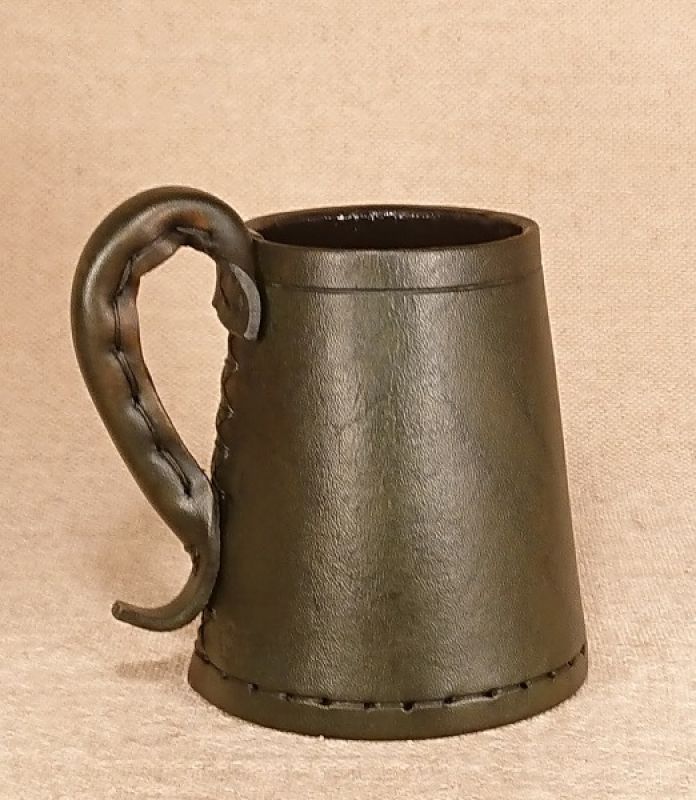 Tudor Leather Tankard. Small • Hidebound