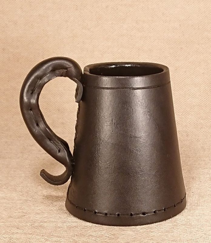 Tudor Leather Tankard. Small • Hidebound