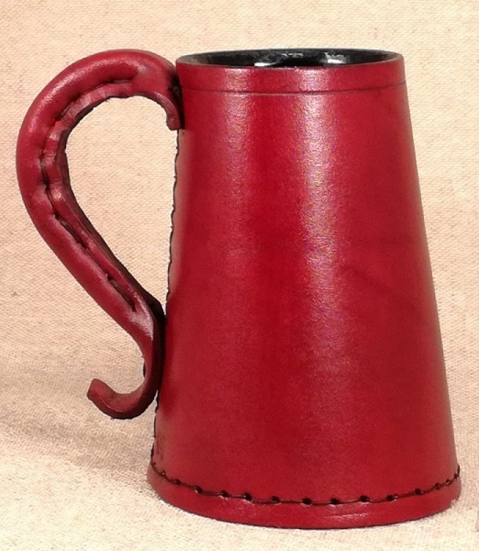 Tudor Leather Tankard. Large • Hidebound