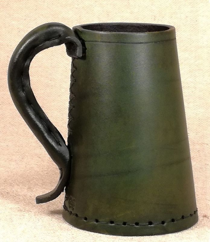 Tudor Leather Tankard. Large • Hidebound