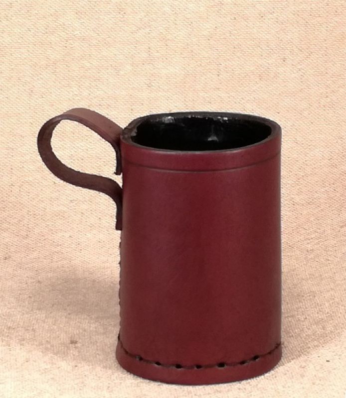 Viking Leather Thumb Beaker • Hidebound