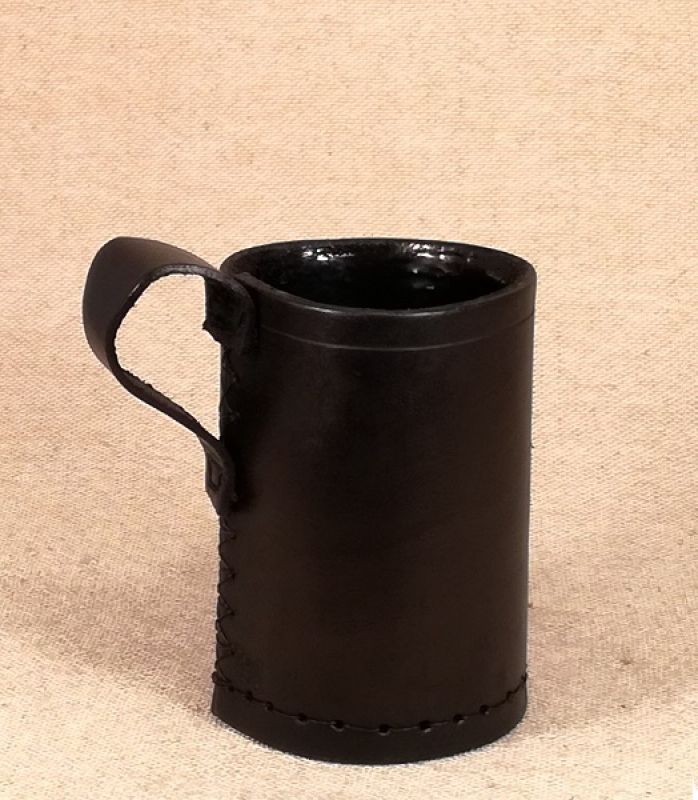 Viking Leather Thumb Beaker • Hidebound